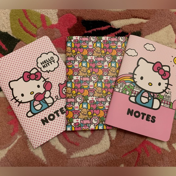 Sanrio | Office | Hello Kitty Notebooks Journal Set Of Three | Poshmark